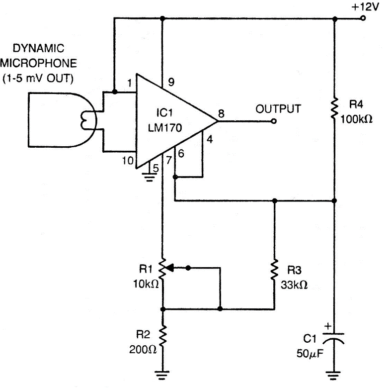 Dynamic Microphone Preamplifier (CB13211E)