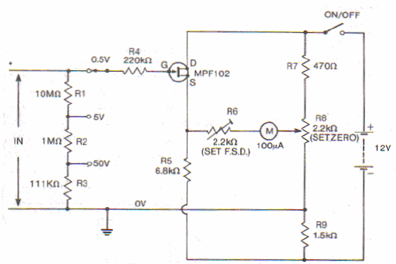 FET voltmeter (CB21705E)